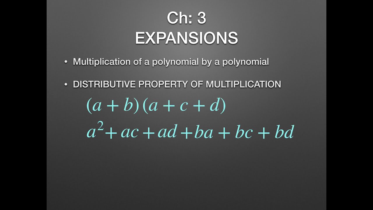(Video 56) ALGEBRA || EXPANSIONS || ALGEBRAIC IDENTITIES ...
