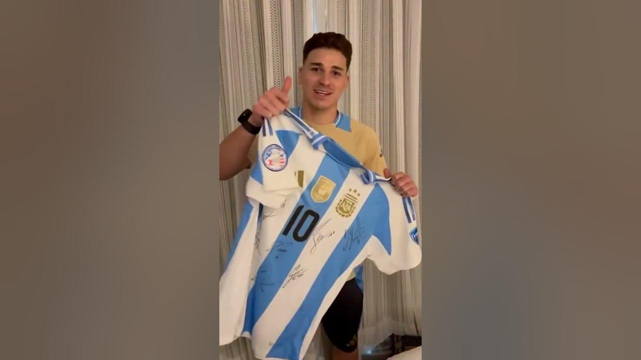 Ganate la camiseta argentina firmada por Messi, Di maría y todos los jugadores campeones en EEUU ...