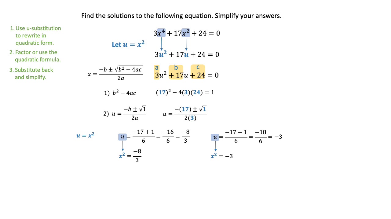 Equations In Quadratic Form 4th Power YouTube