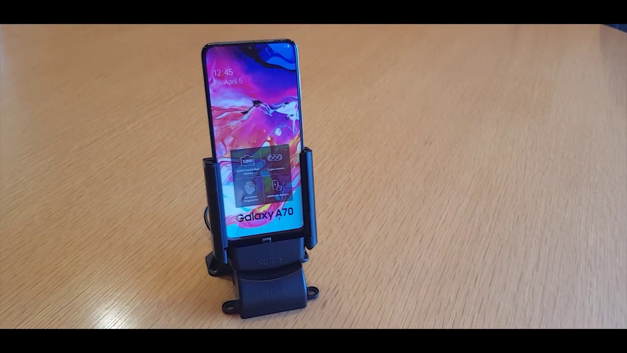 Samsung Galaxy A70 Phone Holder by Strike Alpha - YouTube