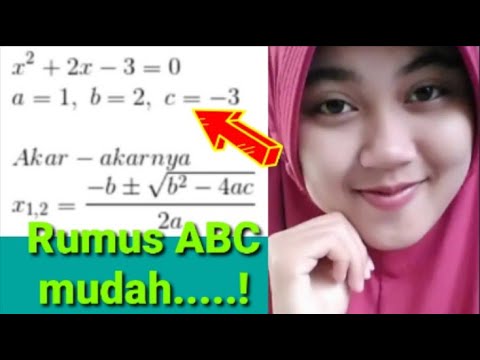 cara menentukan akar akar persamaan kuadrat dengan rumus ABC - YouTube