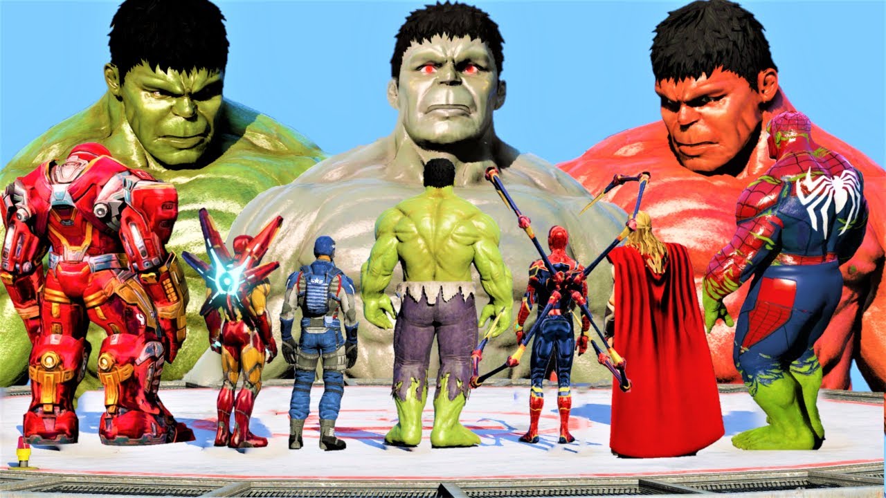 THE AVENGERS & SPIDERHULK vs HULK ARMY - EPIC Battle - YouTube