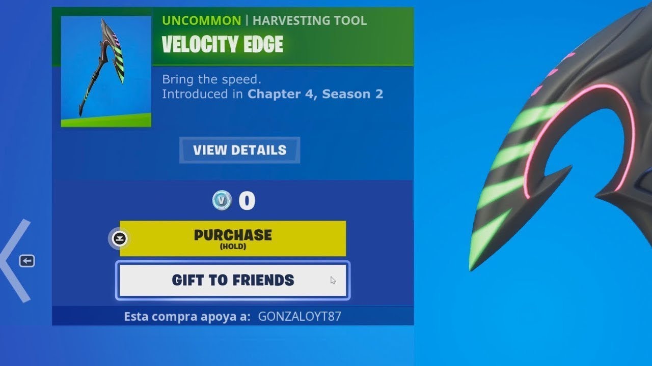 RAPIDO! CONSIGUE GRATIS el PICO *VELOCITY EDGE* en FORTNITE SIN VPN🎁🔥 ...
