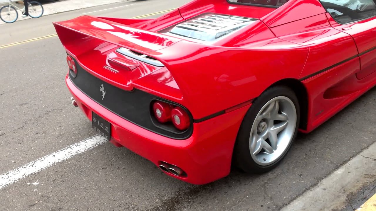 Ferrari F50 start up! And Driving on road! - YouTube