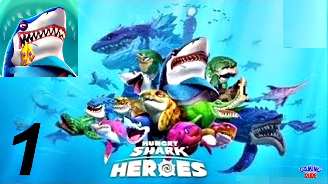 HUNGRY SHARK HEROES | Walkthrough Gameplay Part 1 | New Shark Unlocked ...