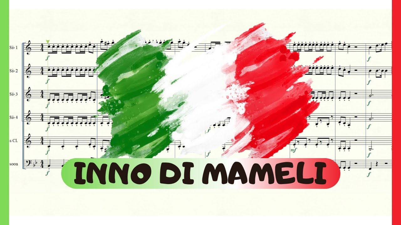 SPARTITO Inno di Mameli - Fratelli d'Italia | Sestetto inno nazionale ...