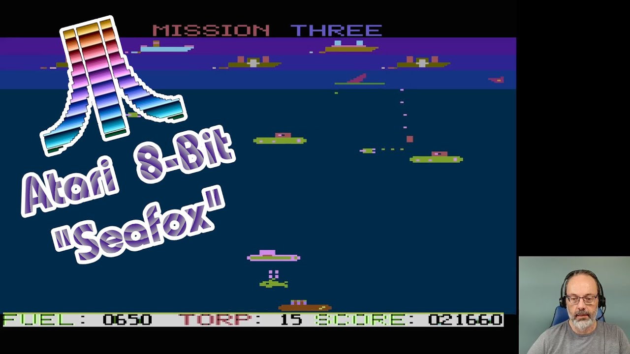 Atari 8-Bit Game Play, Seafox - YouTube