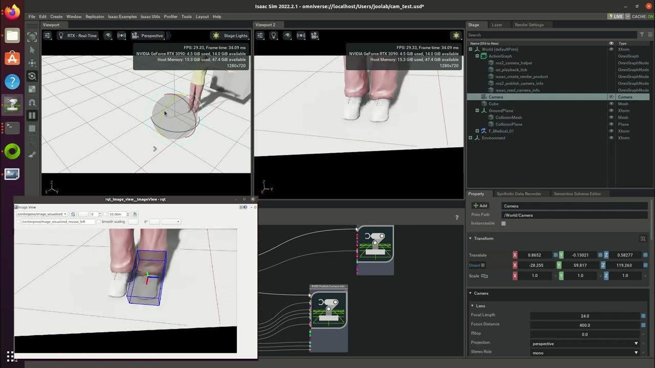 [Isaac ROS] Pose Estimation centerpose shoes model - YouTube