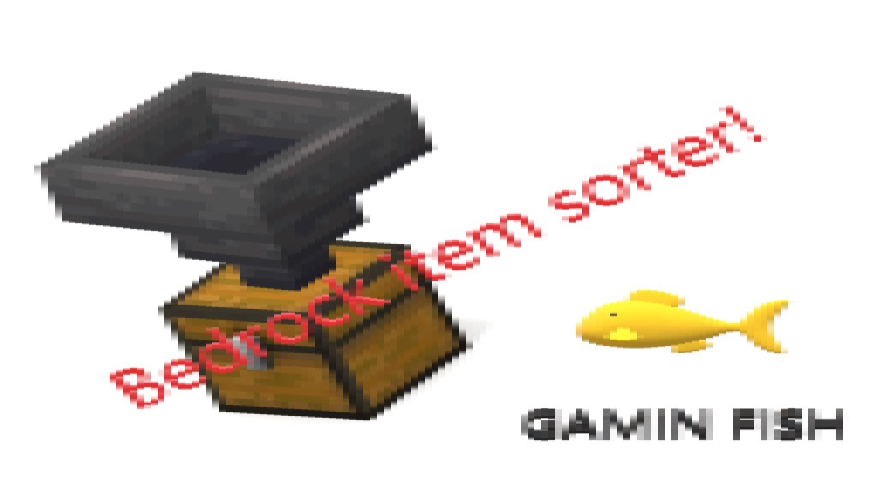 Minecraft item sorter redstone tutorial! - YouTube