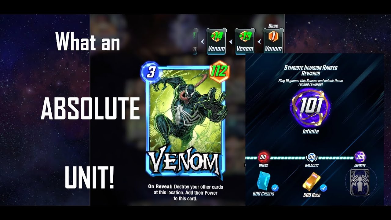 Building a MASSIVE VENOM with cloning vats in Marvel SNAP - YouTube