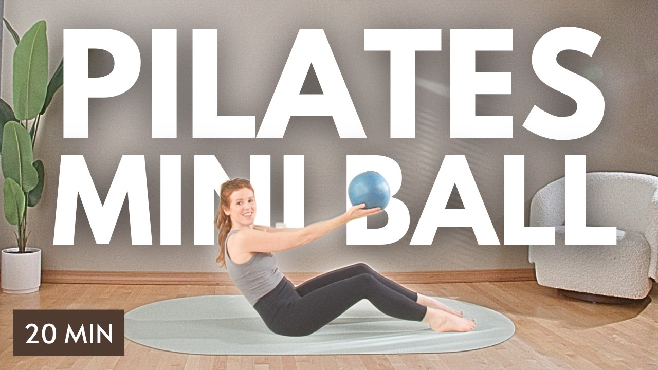 20 MIN Pilates Core & Inner Thigh Workout With The Ball (Wrist-Friendly ...