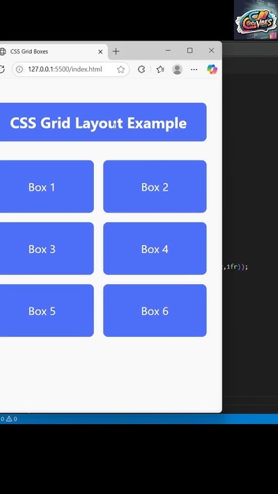 Responsive CSS Grid Layout with Colorful Boxes 💡#shorts - YouTube