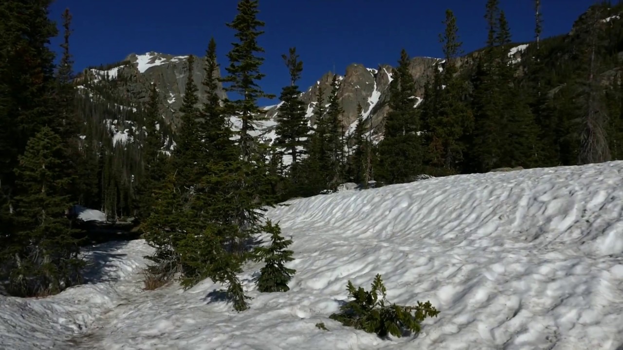 Approaching Dream Lake in the snow 5/29/20 00002 - YouTube
