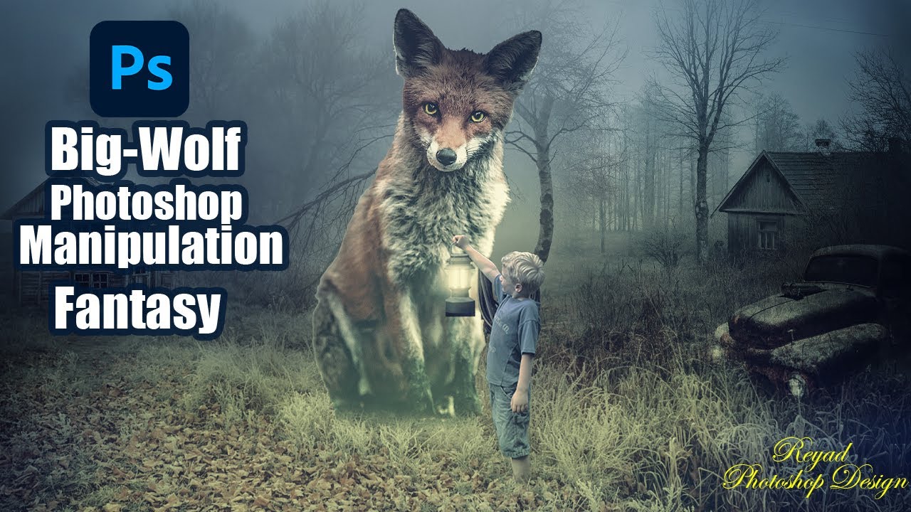 Big Wolf- Photoshop Manipulation Fantasy Tutorial#manipulation #photo ...