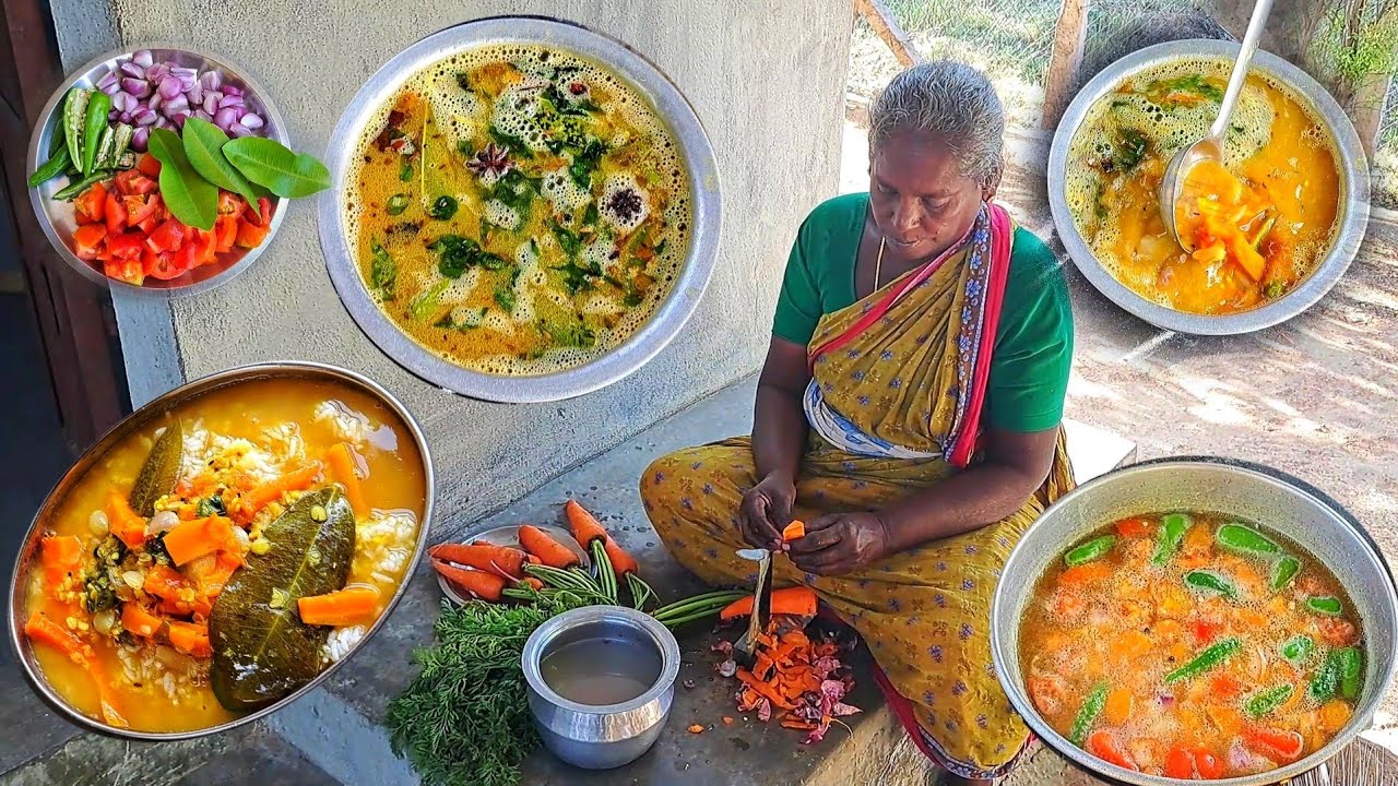 Carrot 🥕 soup in traditional village style | soup recipe in tamil - YouTube