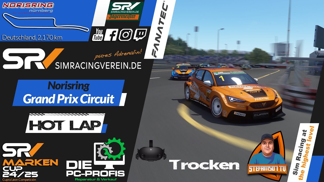 SMC S12 | HotLap - Norisring - Layout GP | Stefan1507TV #vrvideo #006 # ...