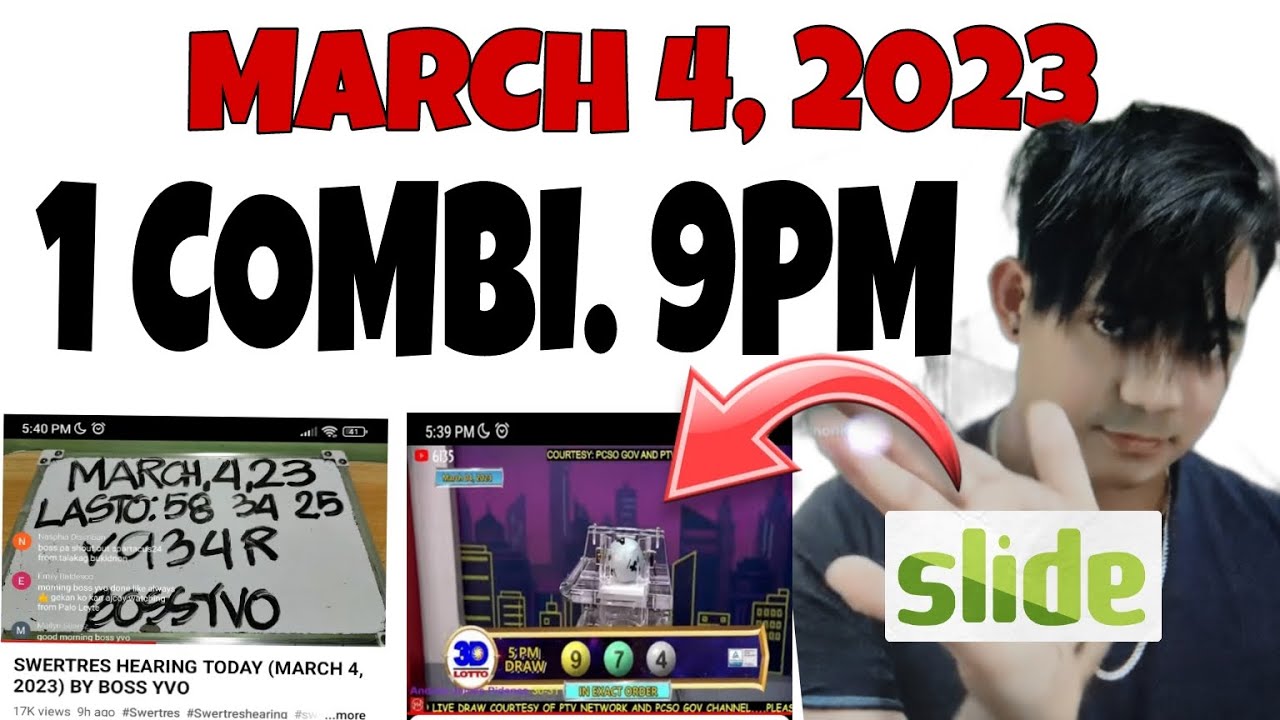 SWERTRES HEARING 9PM DRAW (MARCH 4, 2023) BY BOSS YVO - YouTube