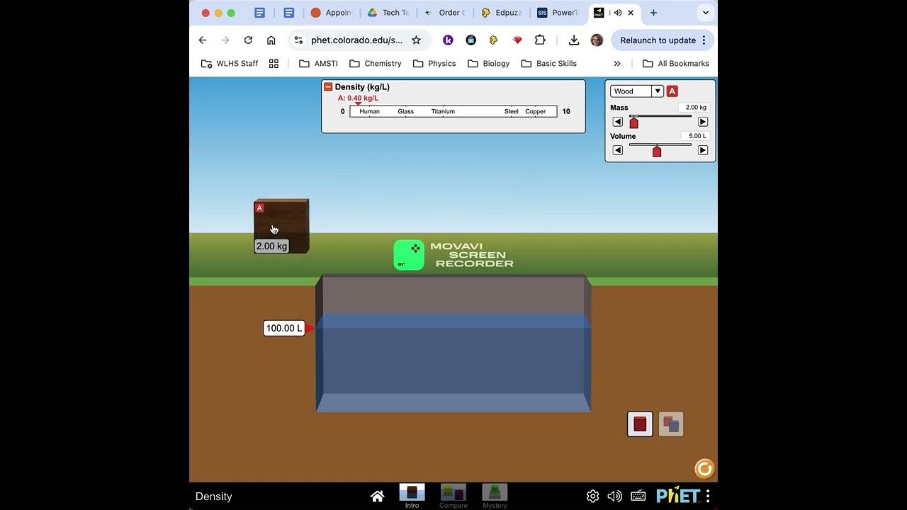 Density Virtual Lab Instructions - YouTube