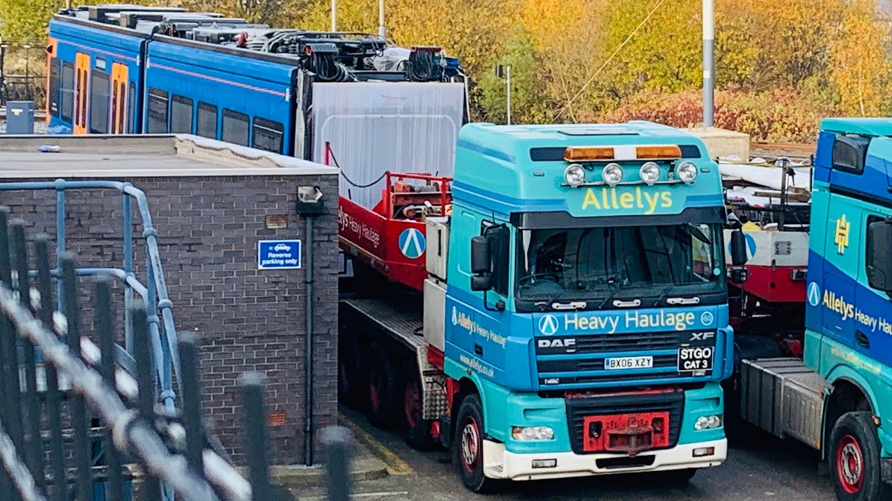 Allelys Heavy Haulage Truck With Tram-Train At Nunnery Tram Depot ...