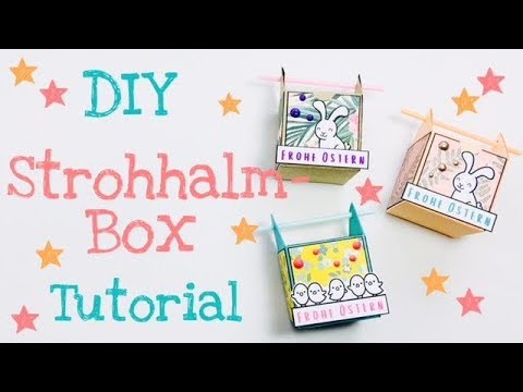 DIY Strohhalm-Box [tutorial | deutsch] - YouTube