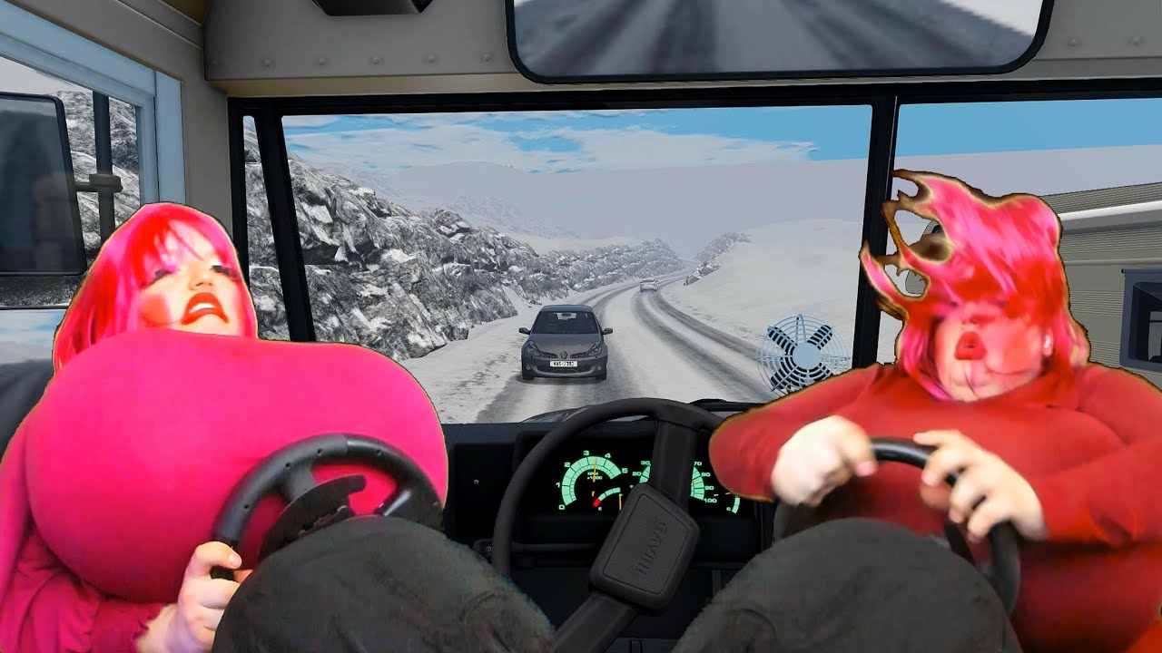 Valorie Drives a School BUS on ICE... - YouTube