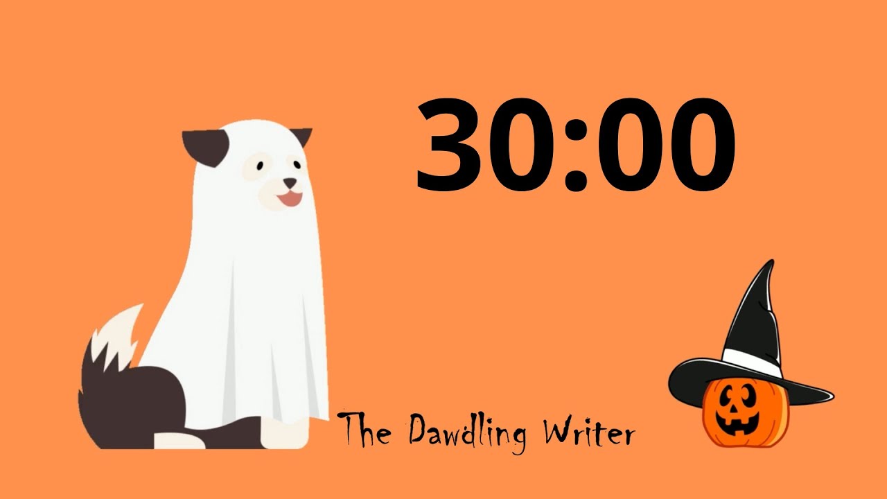 30 Minute Ghost Dog Timer for Productivity, Writing, Reading, etc - YouTube