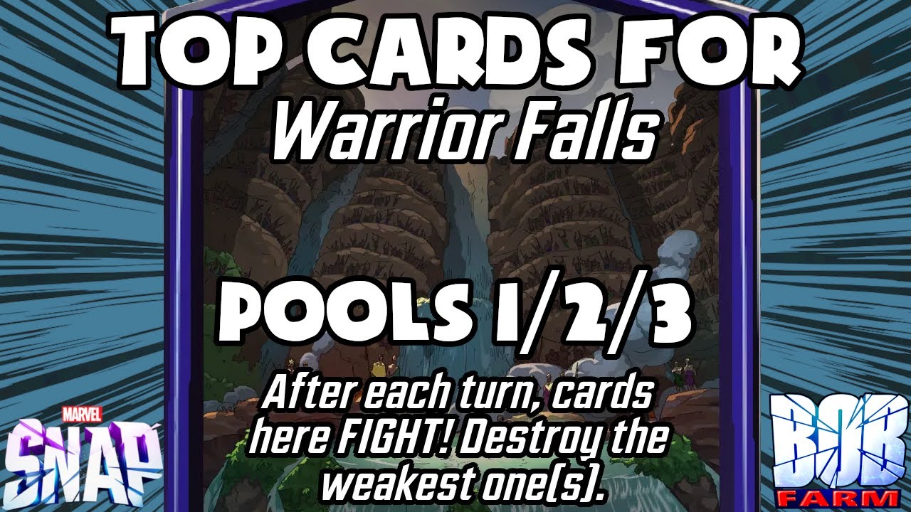 Top Cards For The New Featured Location: Warrior Falls (Pools 1/2/3 ...