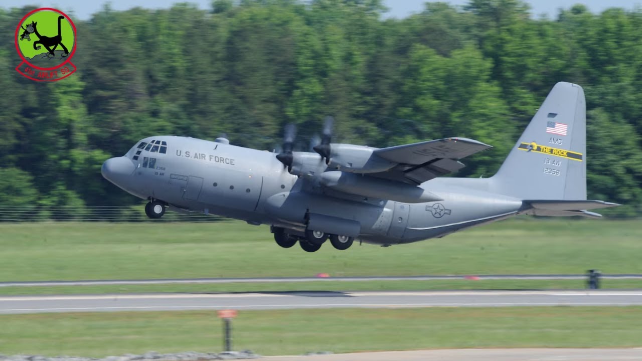 EPIC C-130 Hercules Takeoff from KLRF | Military Aviation in P3D - YouTube