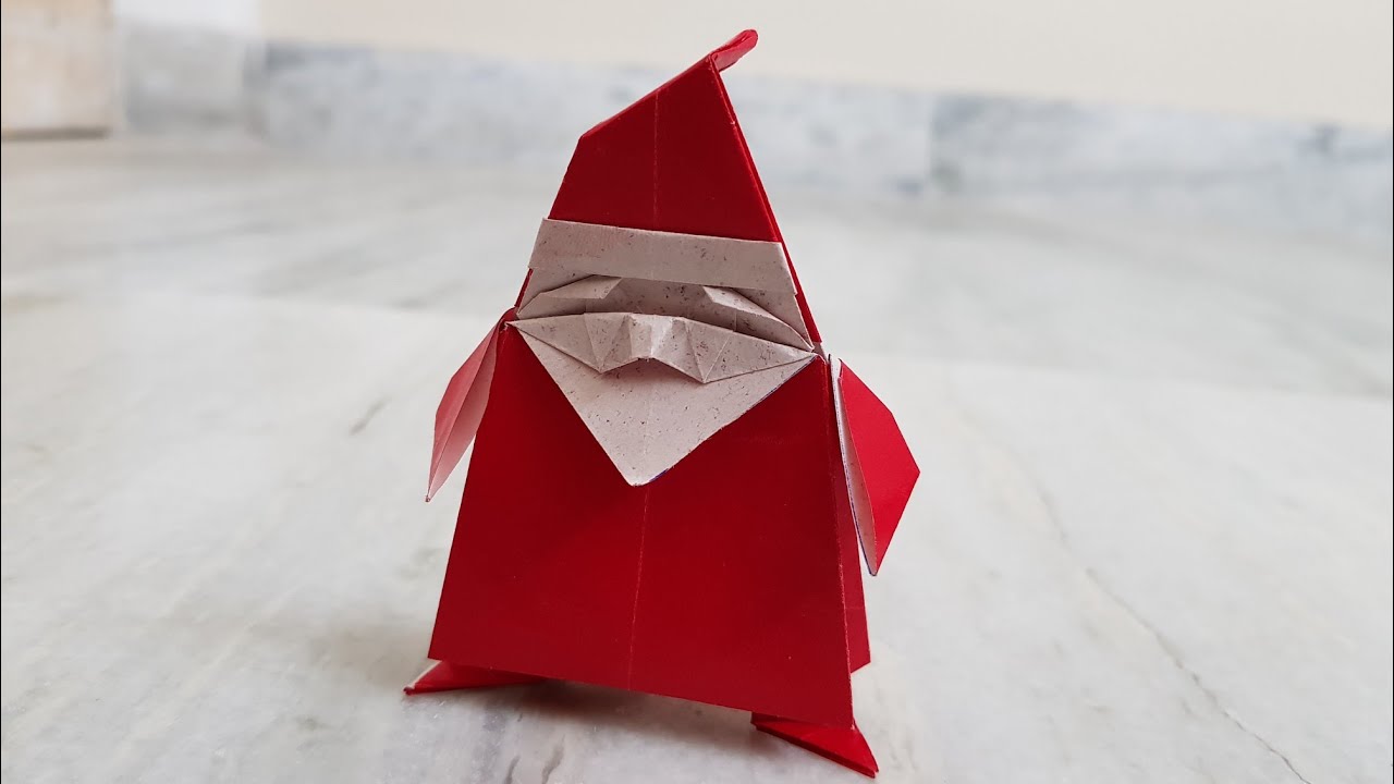 DIY Paper fold Santa Clause | Origami | Level- medium| Christmas ideas ...