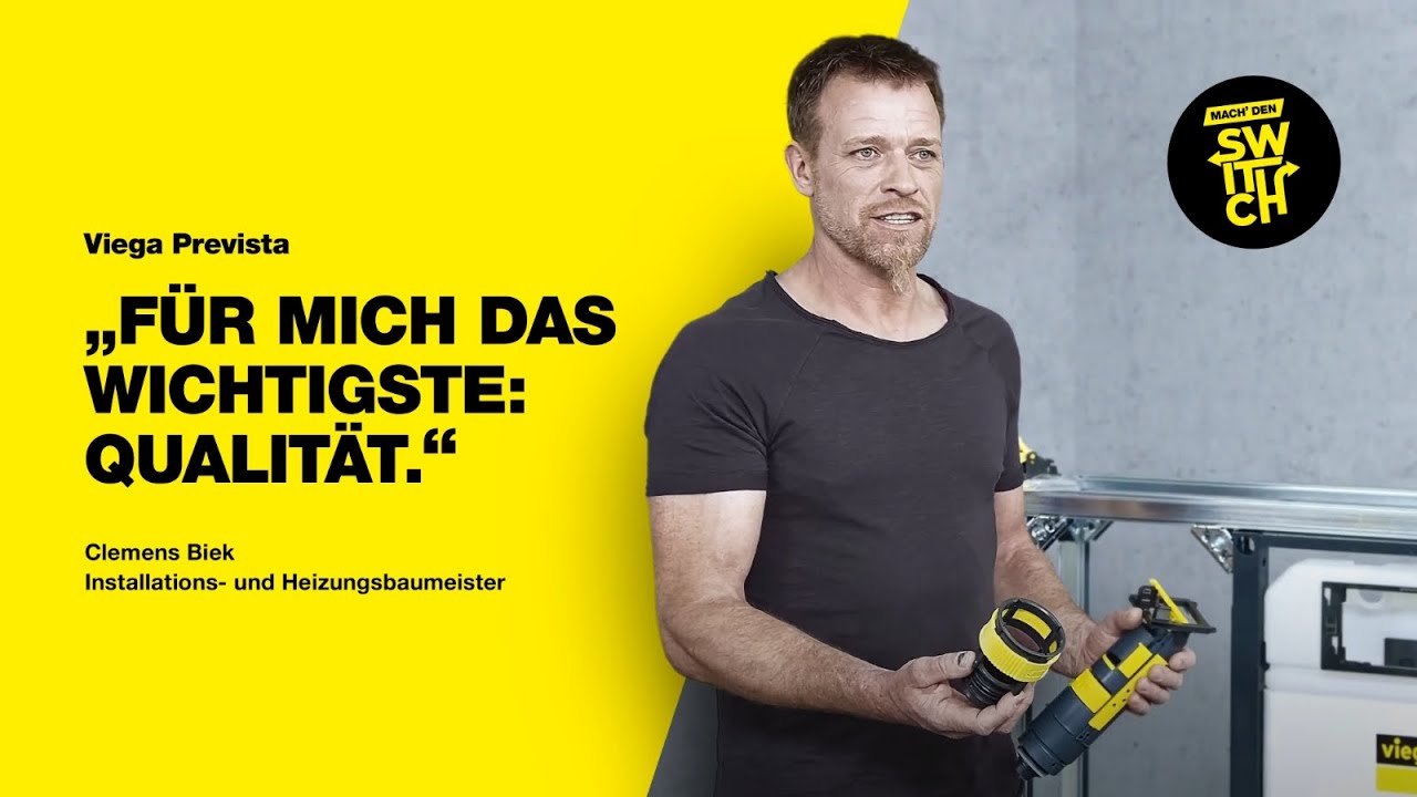 Viega Prevista: Für Clemens Biek ist Qualität das Wichtigste. - YouTube