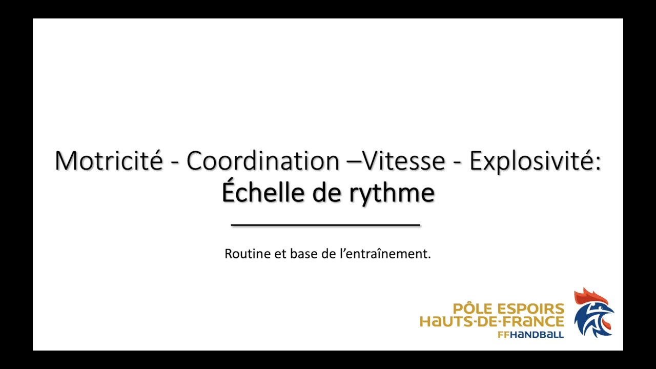 Échelle de rythme - Motricité, coordination, vitesse et explosivité ...