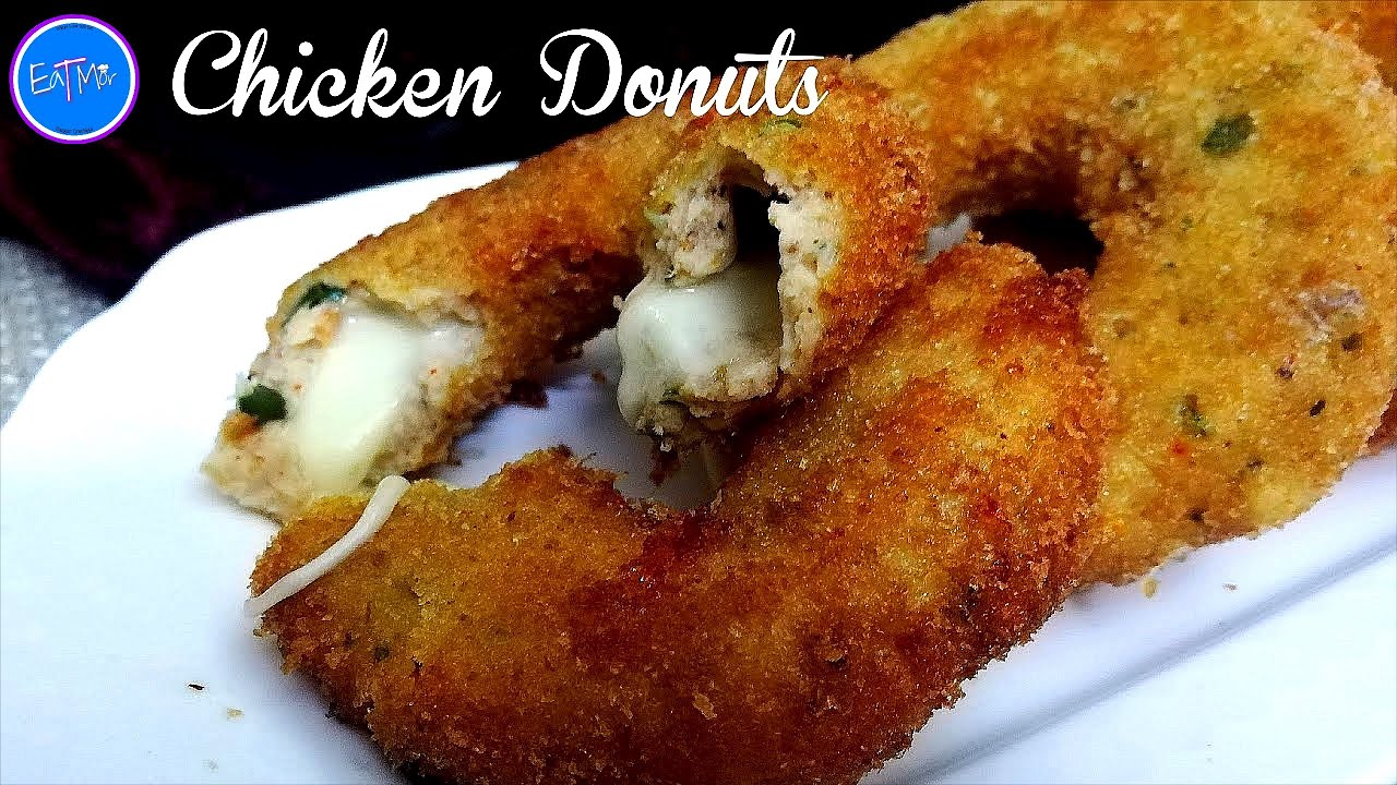 Cheesy Chicken Donuts Recipe | Chicken Cheese Donuts | How to Make ...