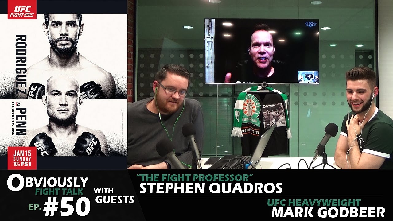 Stephen "The Fight Professor" Quadros, Mark Godbeer, UFC Fight Night ...