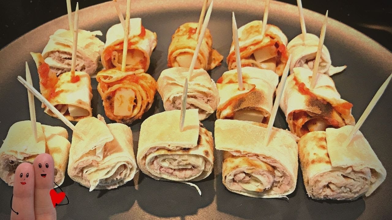 Wraps d'apéritif prêts en 5 minutes - Parfaits pour les fêtes - YouTube