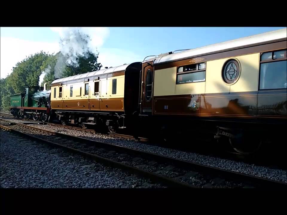 Pullman carriages, steam locomotive. - YouTube