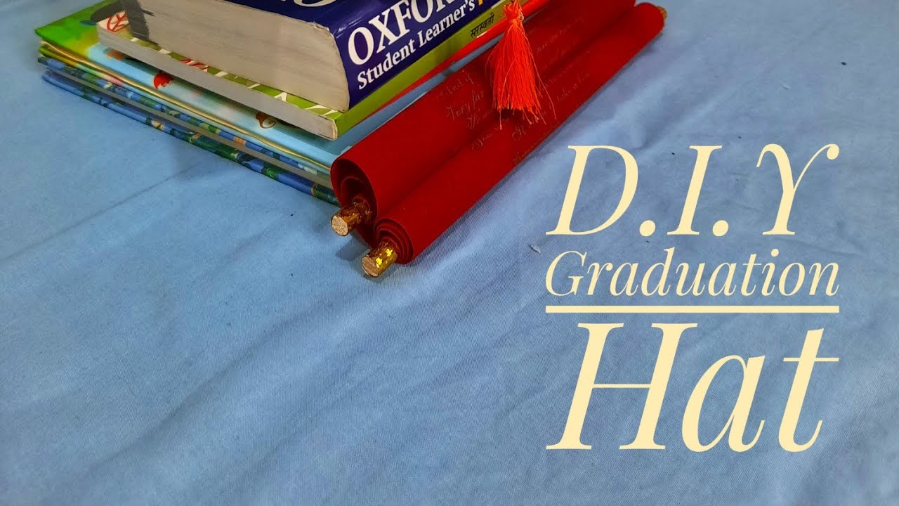 D. I. Y Graduation hat with chart paper #graduationhat #hat - YouTube