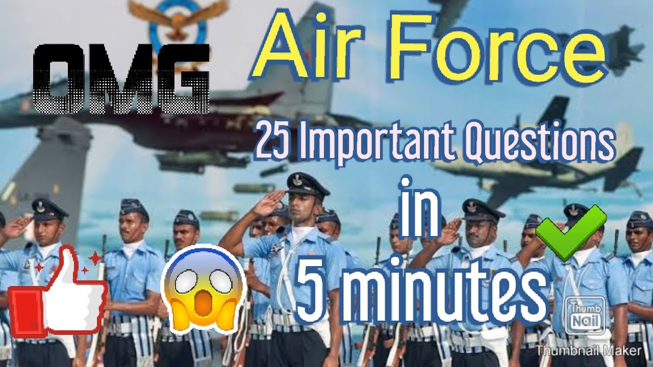 Air Force 25 Important Questions in 5Minutes by Official Defence ...