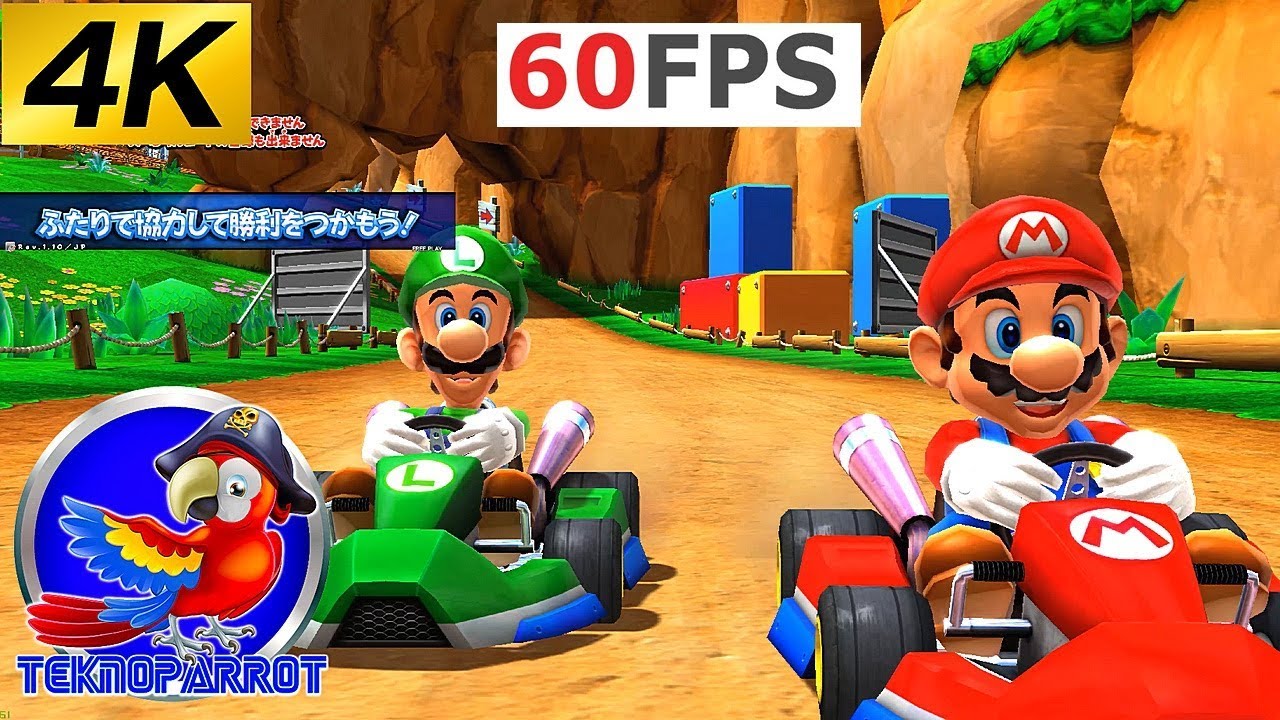 (Arcade) Mario Kart DX GP 4k on PC 60fps Teknoparrot - YouTube