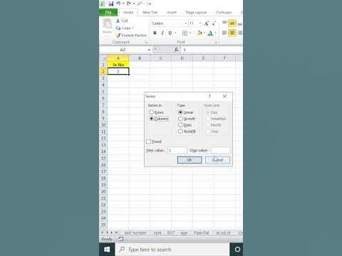 How to Fill Series in Excel : Akshrika Tutorials - YouTube