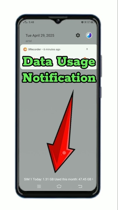 Data Usage kaise dekhe | how to show data usage in notification | show data information ...