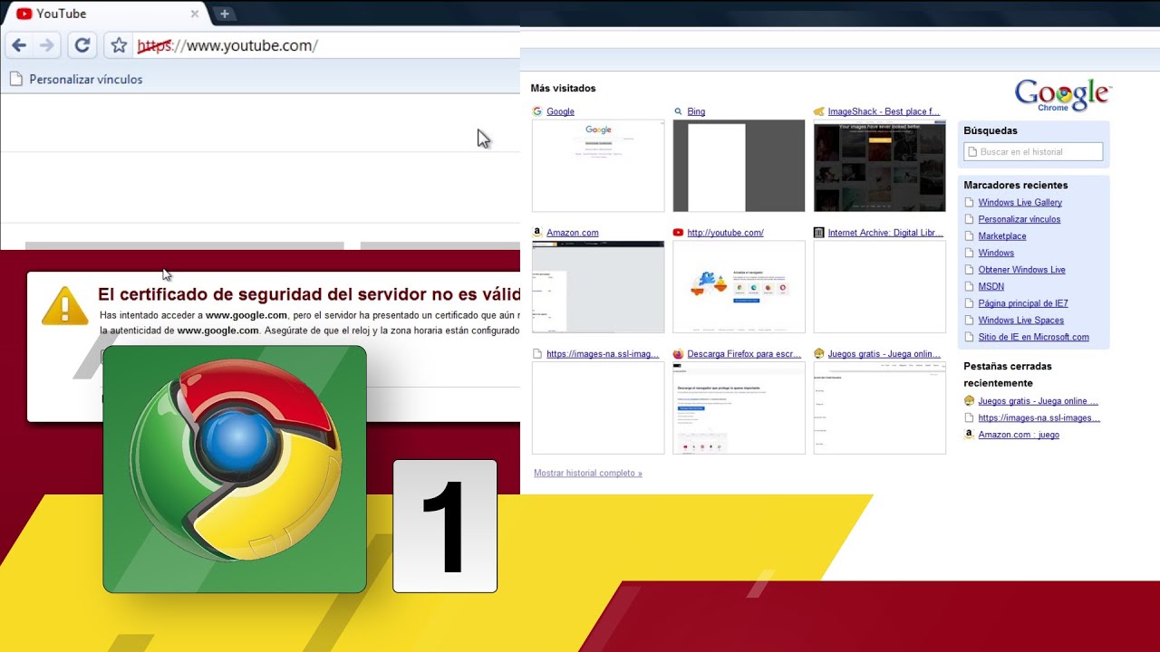 Navegando con Google Chrome 1.0 en 2024 - YouTube