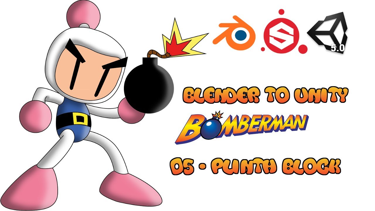 Blender to Unity - Bomberman - Part 05 - Modelling a Plinth Block ...