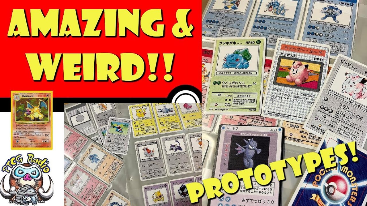 Weird & Amazing Pokémon Card Prototypes Revealed! 1st Ever Pokémon ...