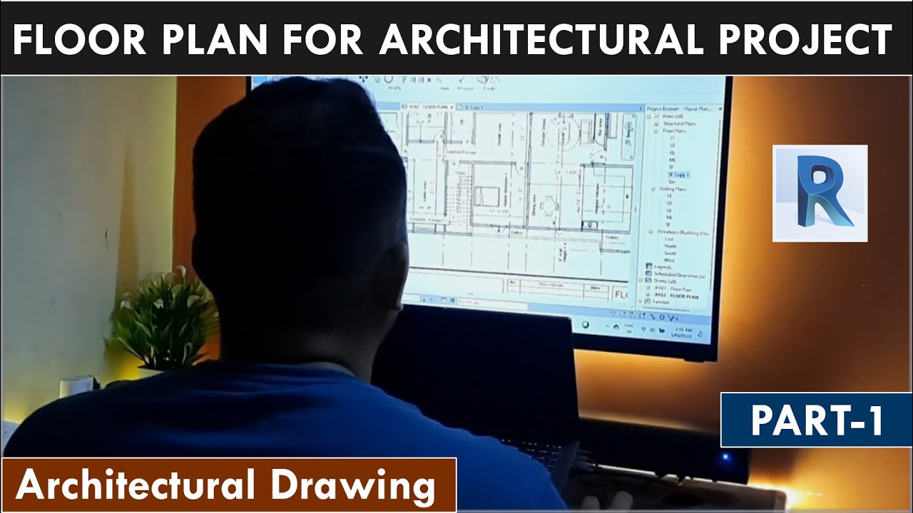 Working Drawing Plan | Architectural Drawing in Revit | House Plan ...