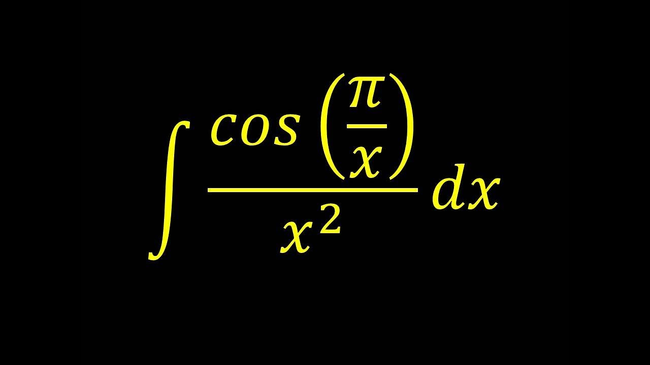 Integral Of Cos pi x x 2 Integral Example YouTube