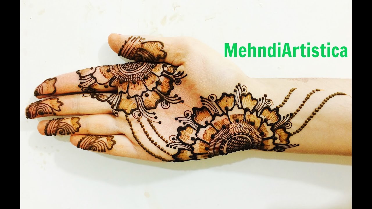 Easy Beautiful Designer SunFlower Inspired Mehndi Designs For Hands ...