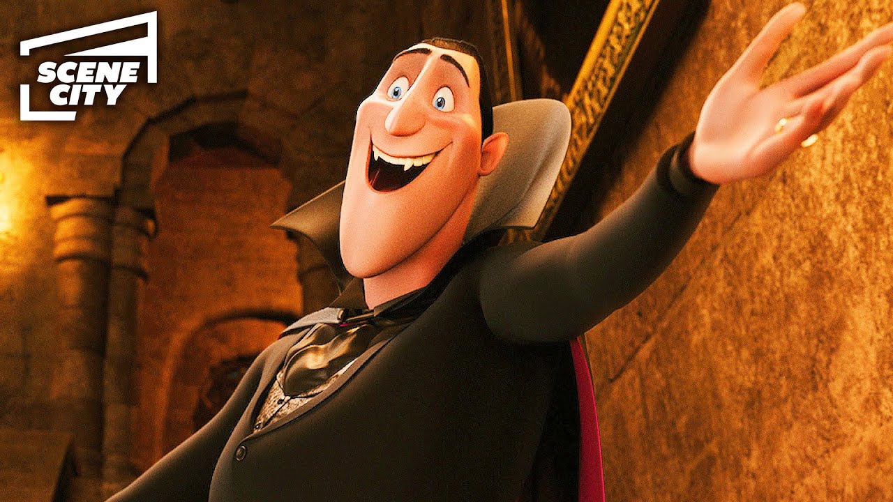 Dracula Welcomes Guests to the Hotel | Hotel Transylvania (Adam Sandler ...
