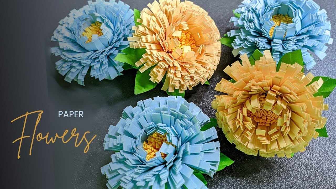 How to Make Paper Flowers | DIY Easy Paper Flower | Cara Membuat Bunga ...