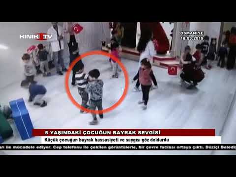5 yaşındaki çocuğun bayrak sevgisi duygulandırdı!