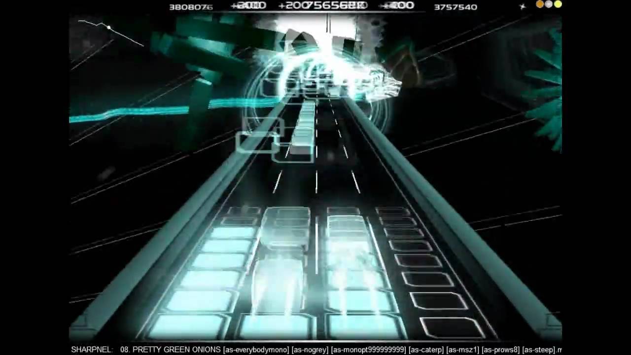 Audiosurf Dj. Sharpnel Pretty Green Onions - YouTube
